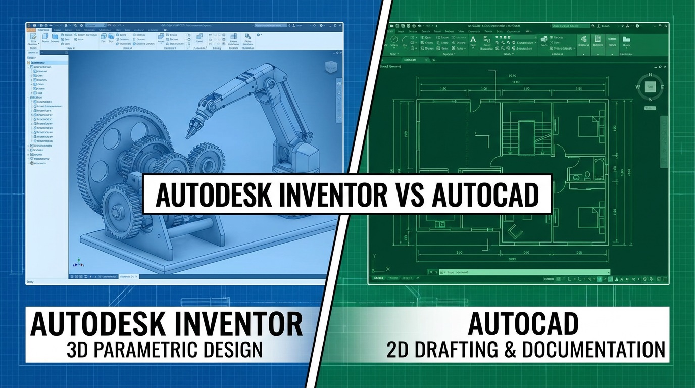 Autodesk Inventor vs AutoCAD: Complete Comparison Guide - Rosetta Digital