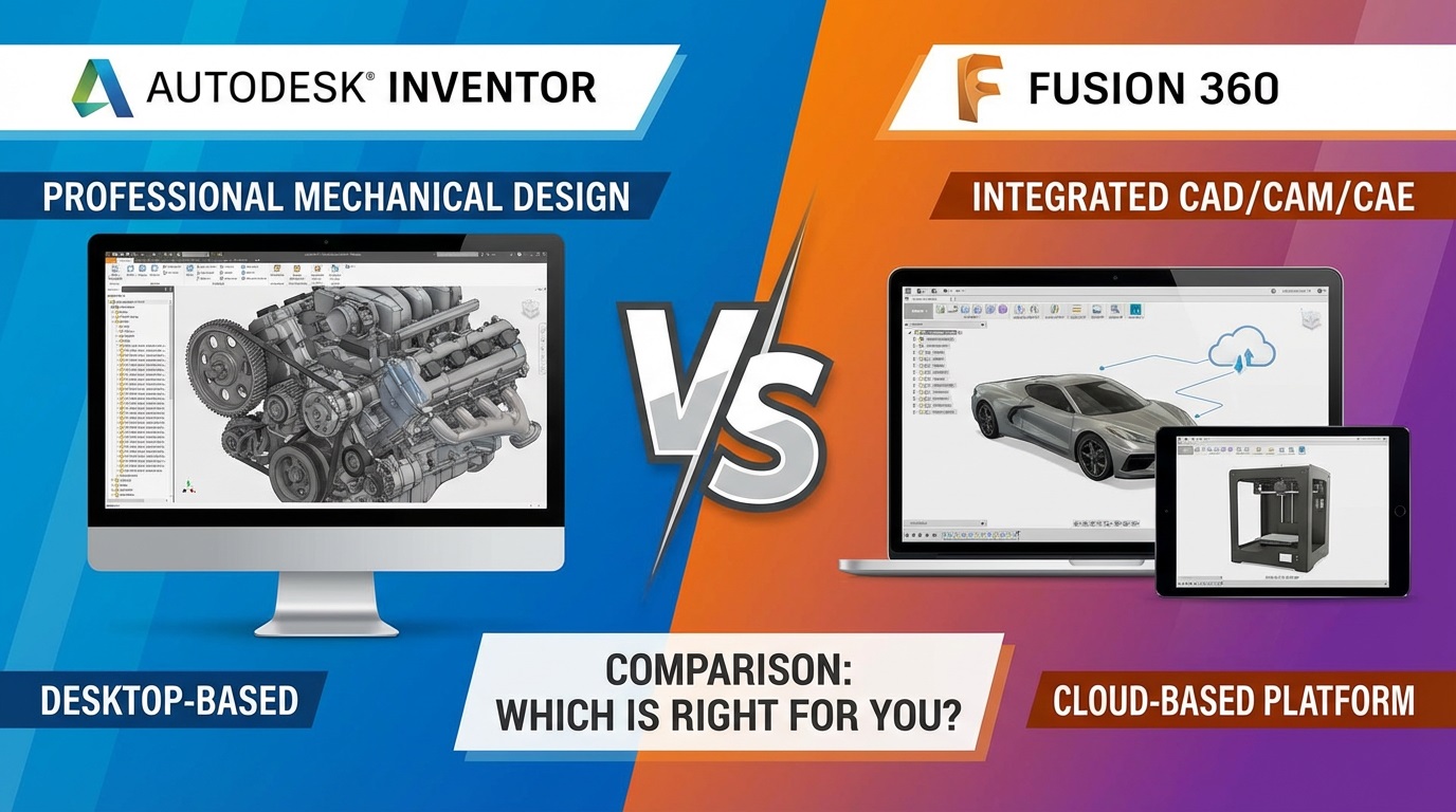 Autodesk Inventor vs Fusion 360: Pros Cons and Best Uses - Rosetta Digital